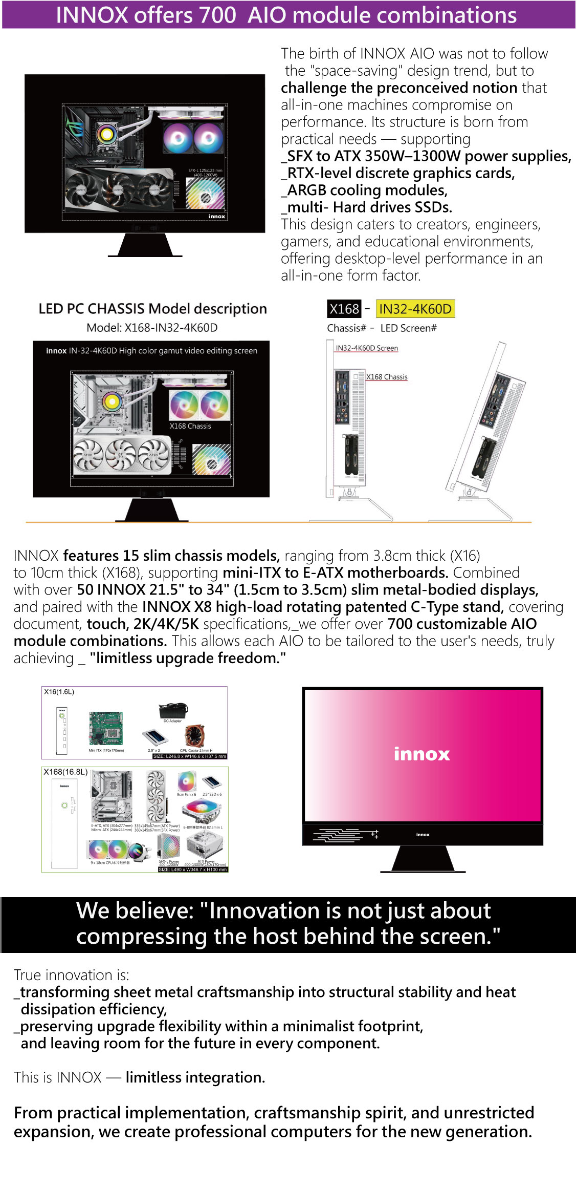 innox, aio, all-in-one pc, lcd tv, touch monitor, mini pc, digital signage, digital photo frame ...